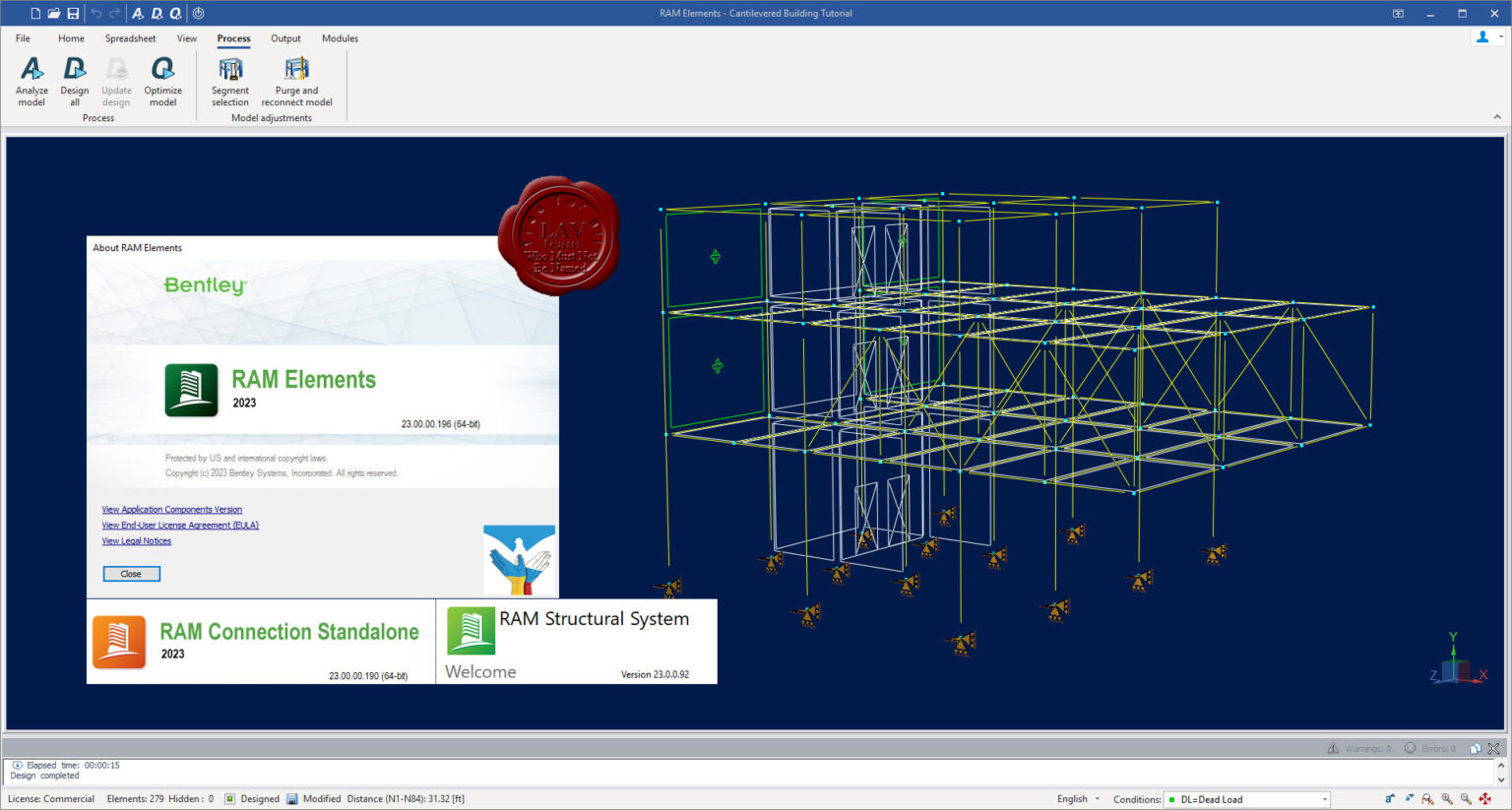 Bentley RAM 2023.0 (RAM Connection Standalone 23, RAM Elements 23, RAM ...